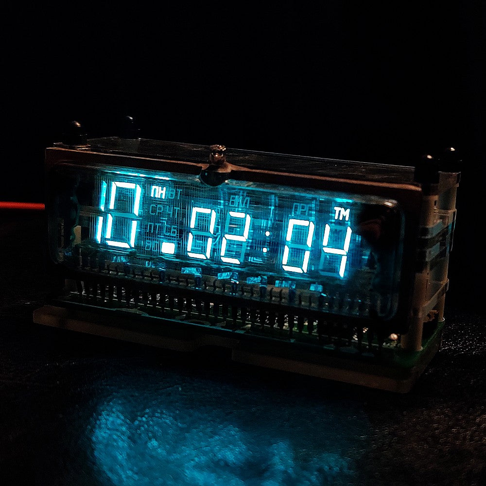 VFD Clock Digital CLock Vacuum fluorescent display Geek electronic DIY – HandsMagic DIY